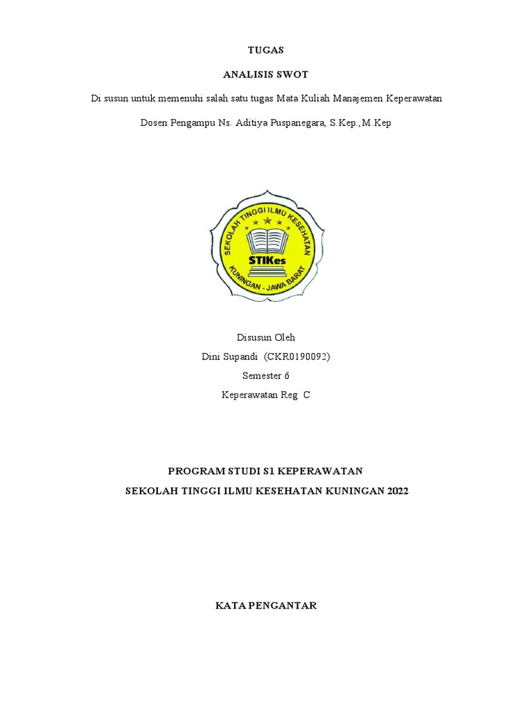 Dini Supandi-CKR0190092-Tugas 3 Mankep | PDF