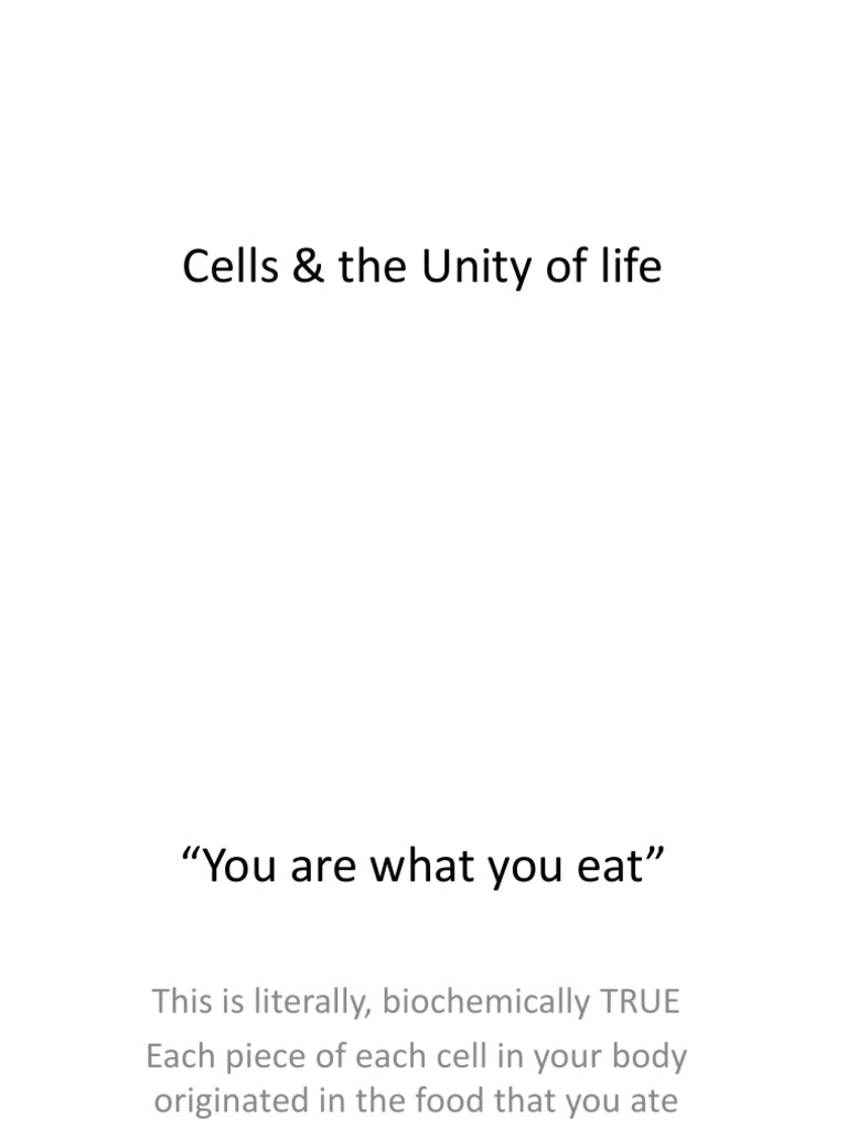 Cells & The Unity of Life | PDF