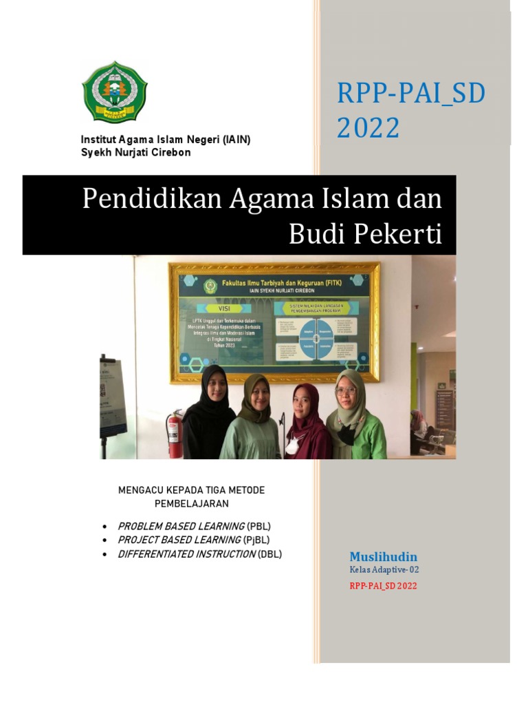 RPP - PAI-SD (PJBL, PBL Dan DFL) | PDF