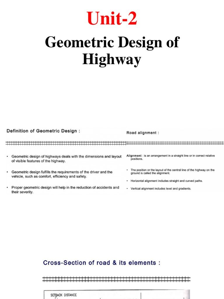 Geometric Design of Highway | PDF | Lane | Road