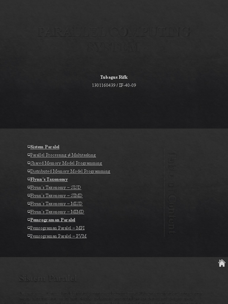 (SPT) Parallel Computing System - 1301160439 | PDF