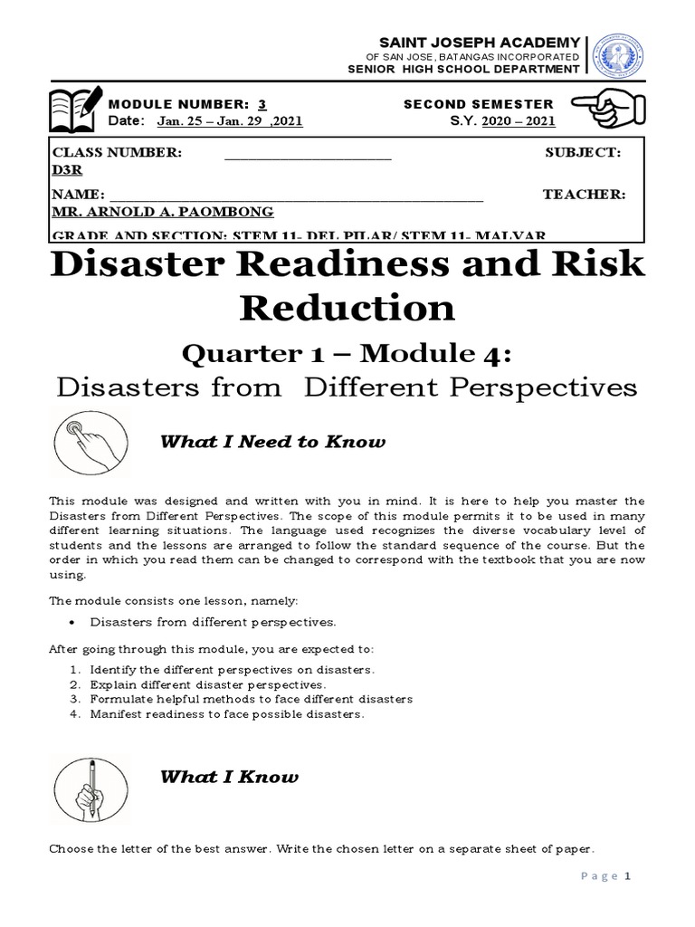 D3R - Module-4 - 2ND Sem - Grade-11 - Stem-Del-Pilar - Stem-Malvar - Mr ...