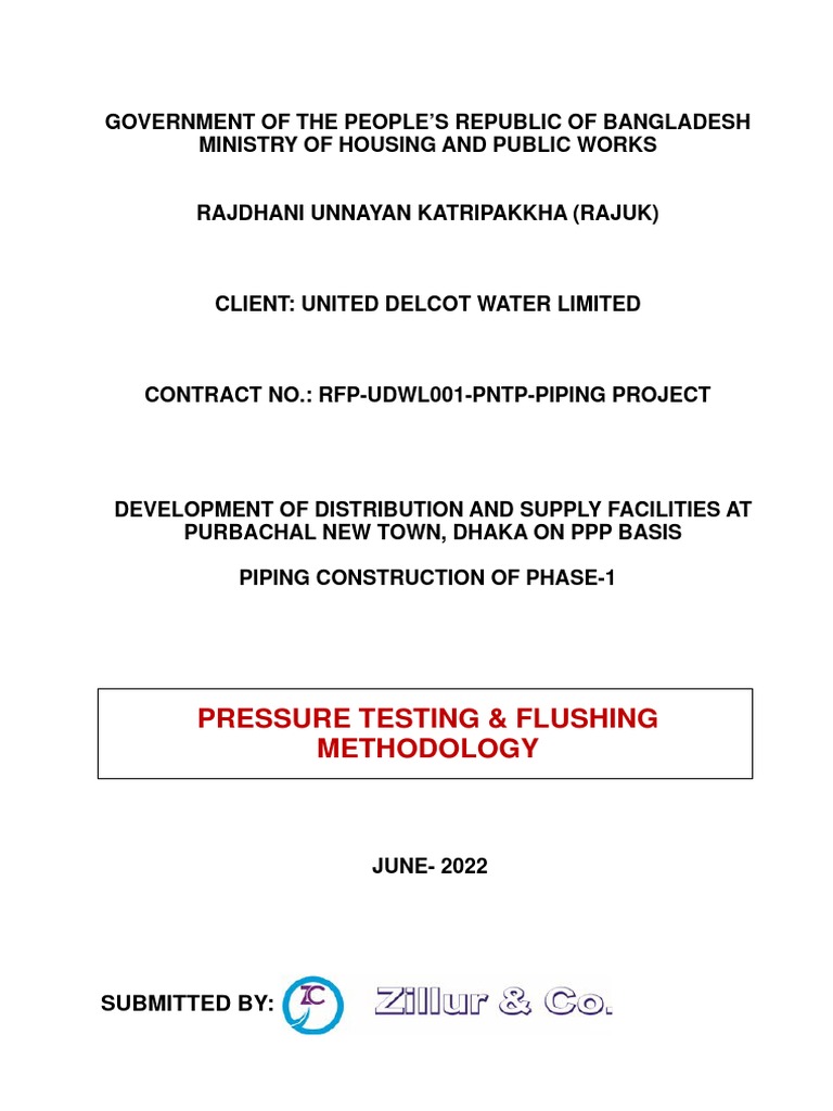 1.2 Pressure Test Methodology - 23!06!22 - Updated | PDF | Pipe (Fluid ...