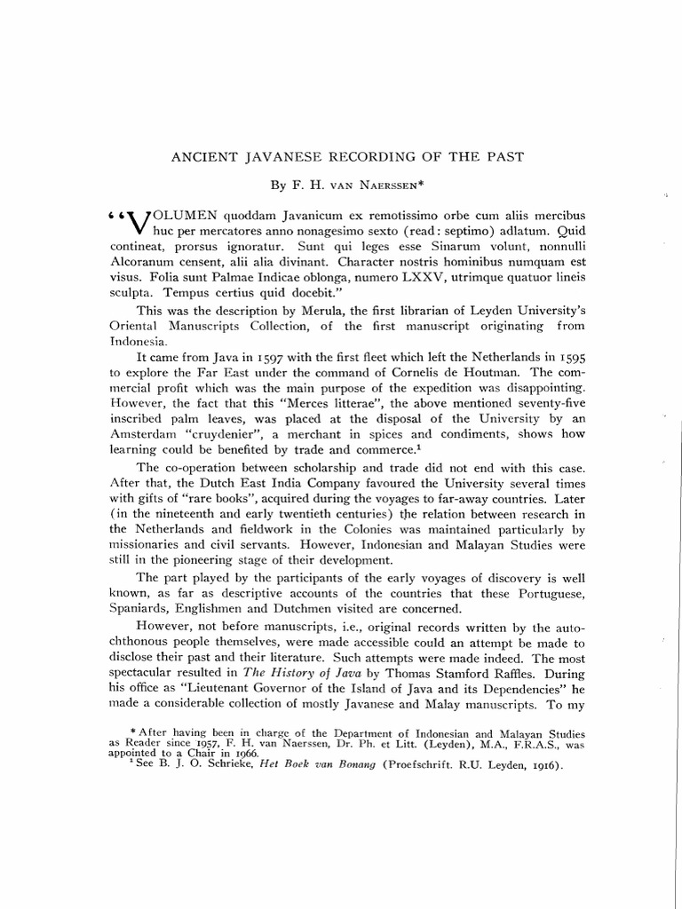 Ancient Javanese Historical Manuscripts | PDF | Java
