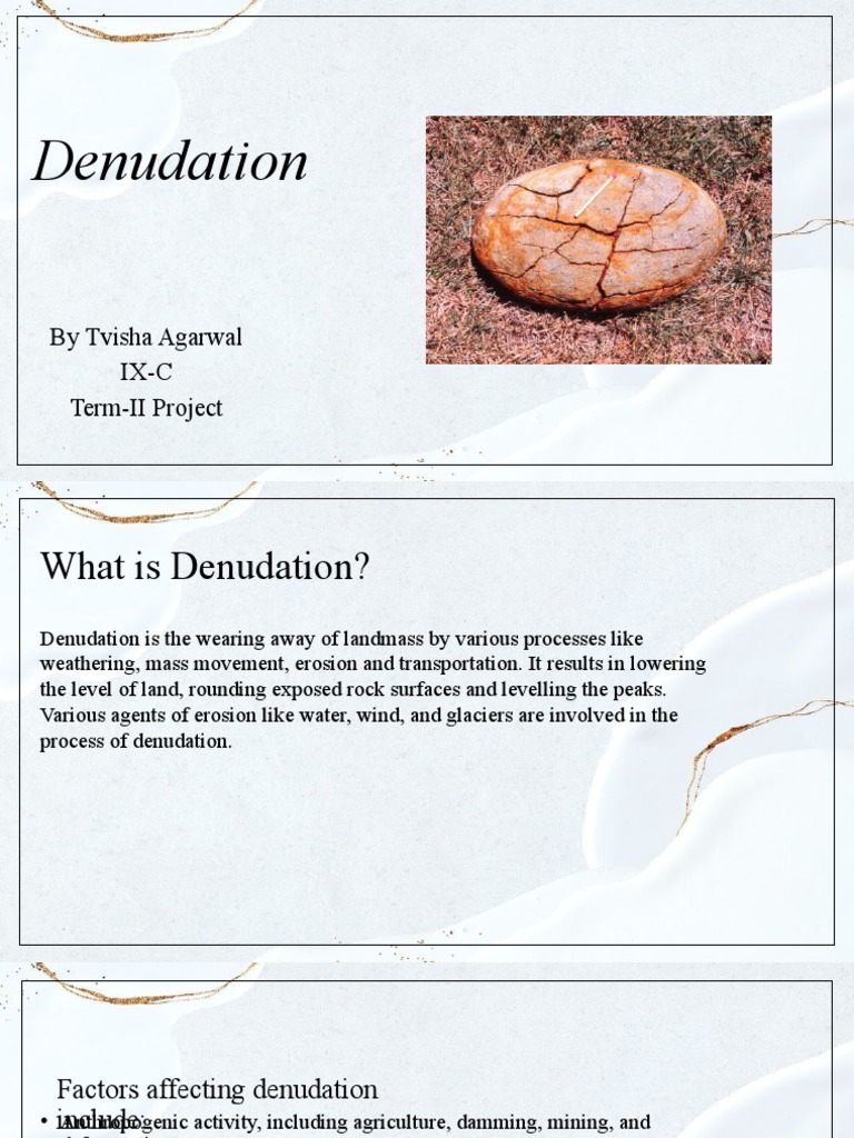 Geo Term-2 Denudation 1 | PDF | River Delta | Erosion