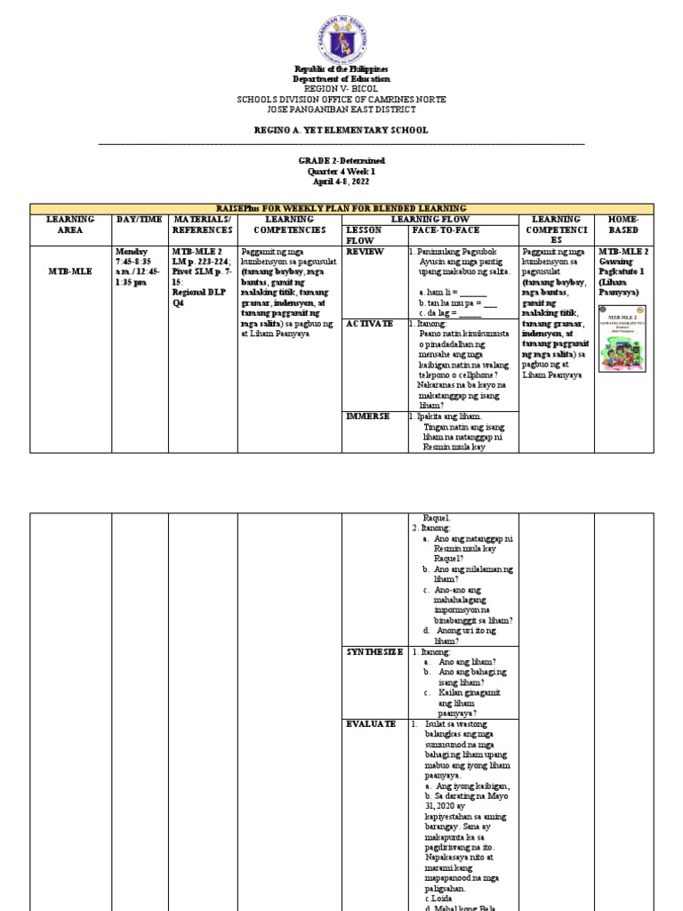 Raiseplus Weekly Plan | PDF