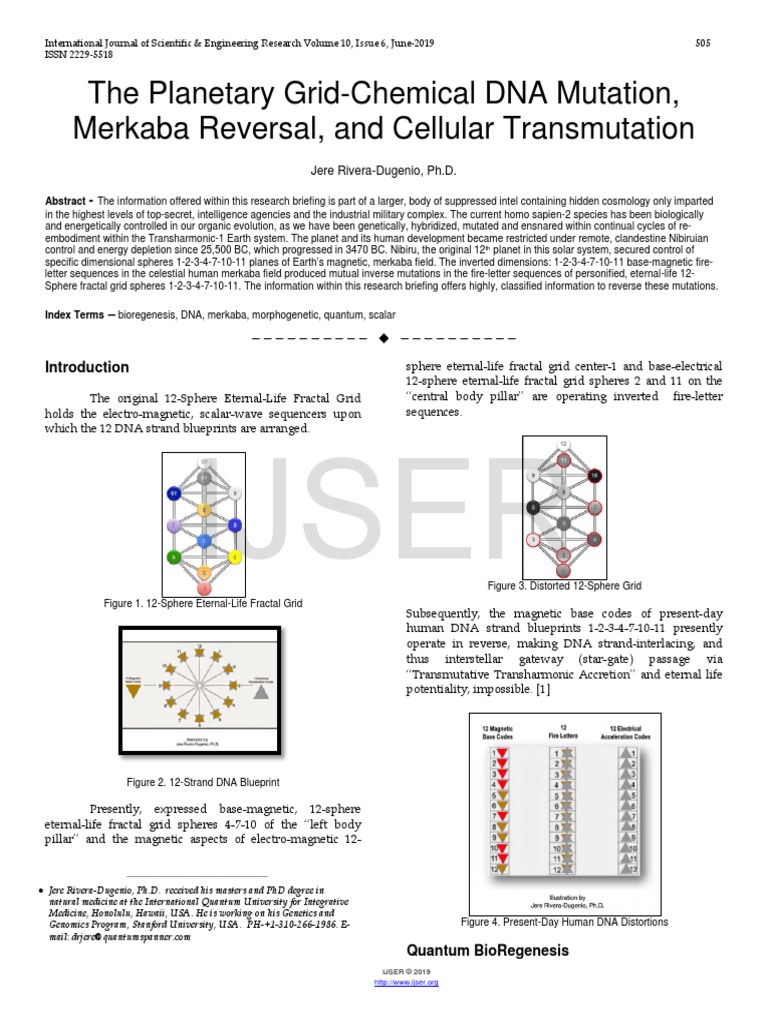 The Planetary Grid Chemical DNA Mutation Merkaba Reversal and Cellular ...
