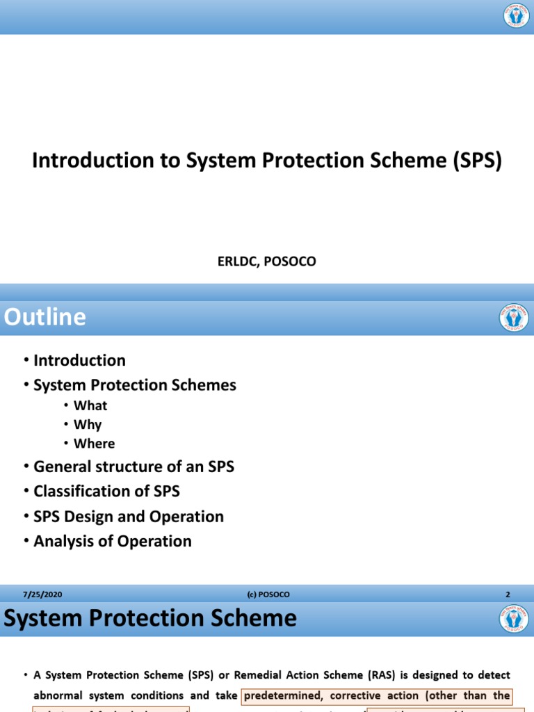 Introduction To System Protection Scheme (SPS) : Erldc, Posoco | PDF | Reliability Engineering ...