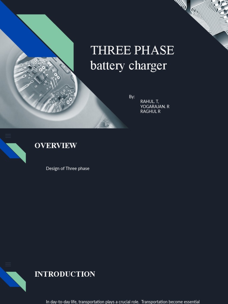 Three Phase Battery Charger Design | PDF