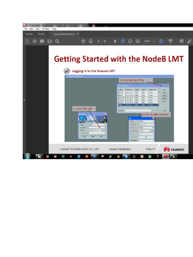 Huawei BBU Node B Login | PDF