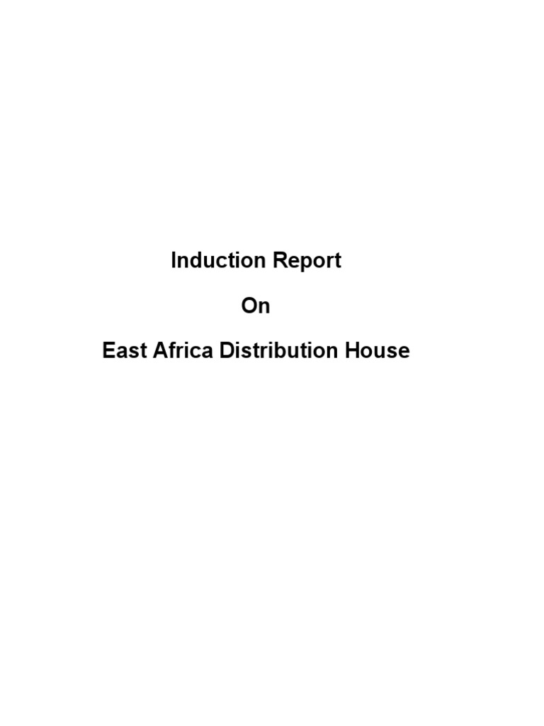 East Africa Induction Report | PDF | Cement | Economies