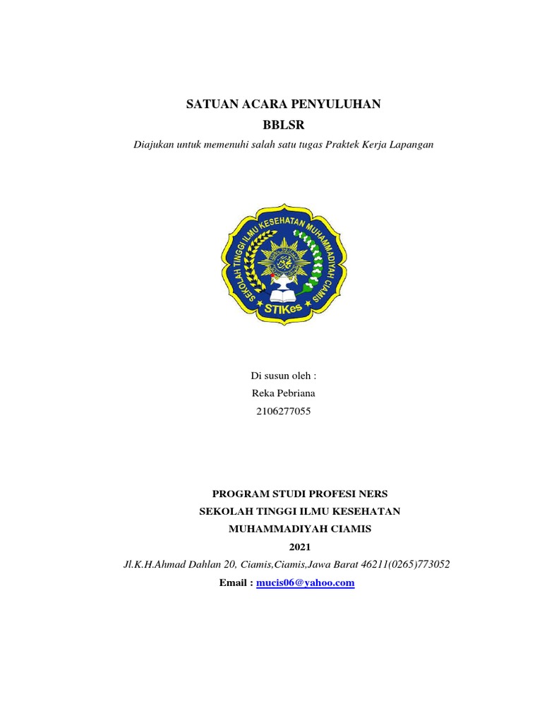 Penyuluhan tentang BBLSR untuk Keluarga | PDF