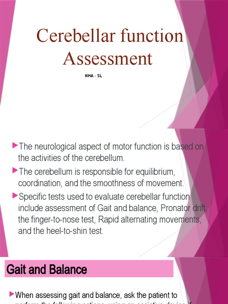 Cerebellar Function Assessment NHA 2021 2 | PDF | Cerebellum ...