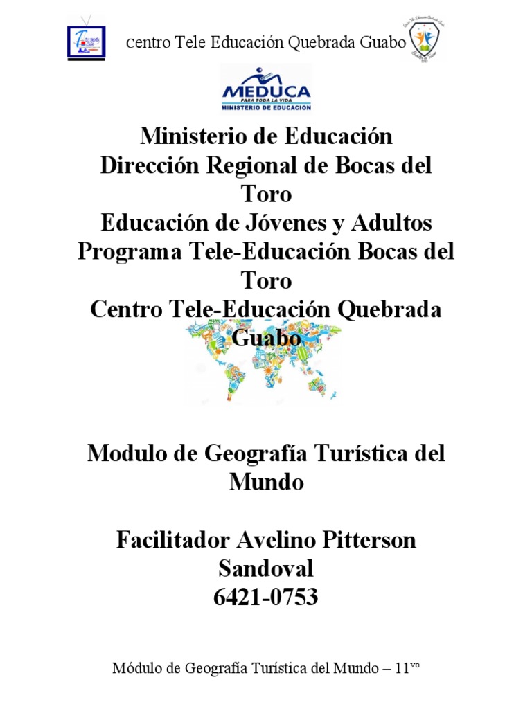 Modulo de Aprendizaje Geo. Tur. 11 | PDF | Turismo | Geografía