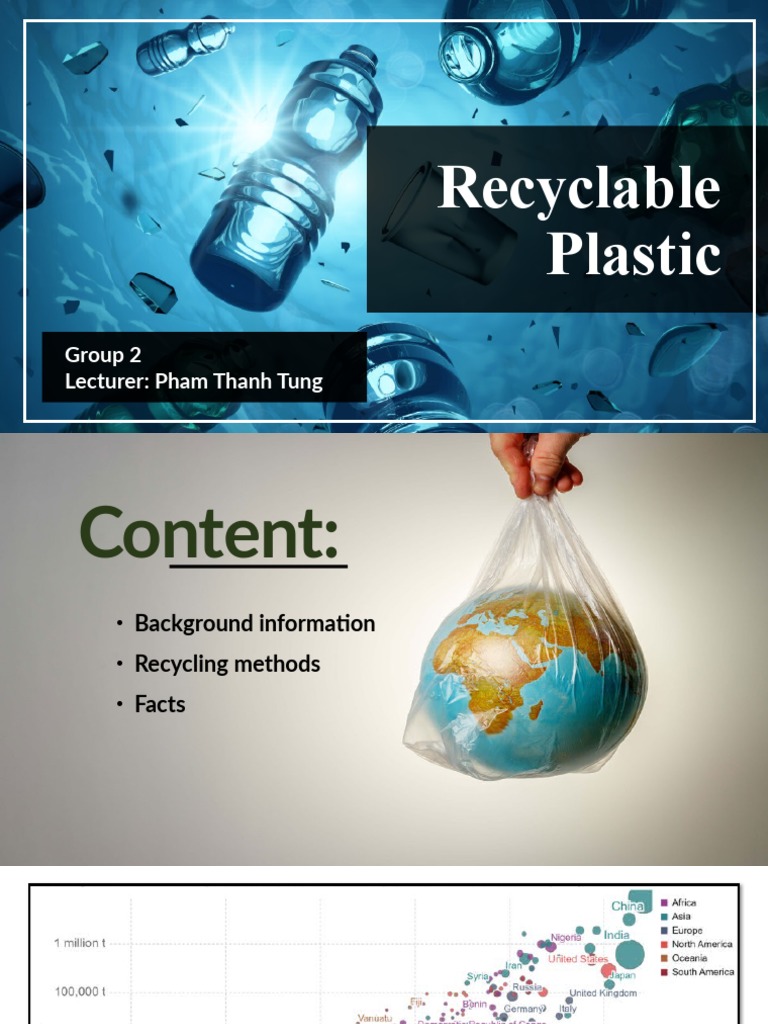 Plastic Waste Powerpoint Template | PDF | Pyrolysis | Recycling