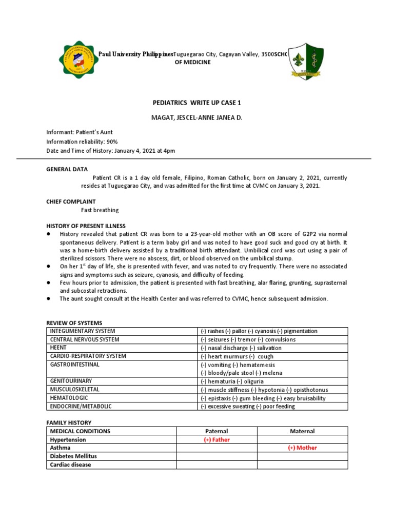 Group 1 Case 1 (Magat, Jescel-Anne Janea) | PDF | Pneumonia | Sepsis