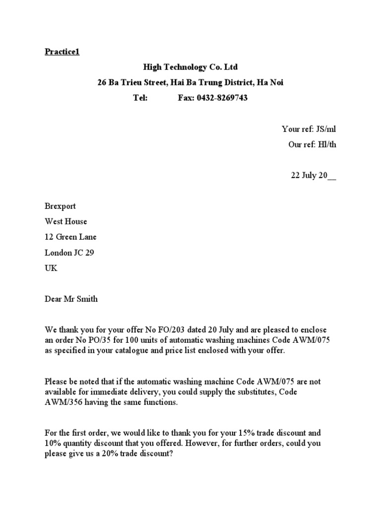 Formal Letter Writing Examples | PDF | Finance & Money Management | Law