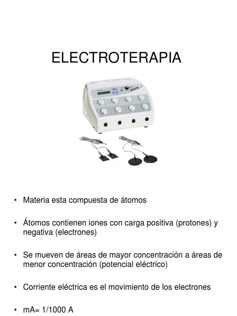 ELECTROTERAPIA Tens y Ems | PDF | Corriente eléctrica | Potencial de acción