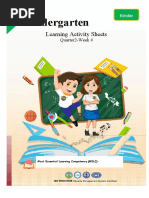 Quarter 2-Week 4 Kindergarten Worksheets | PDF