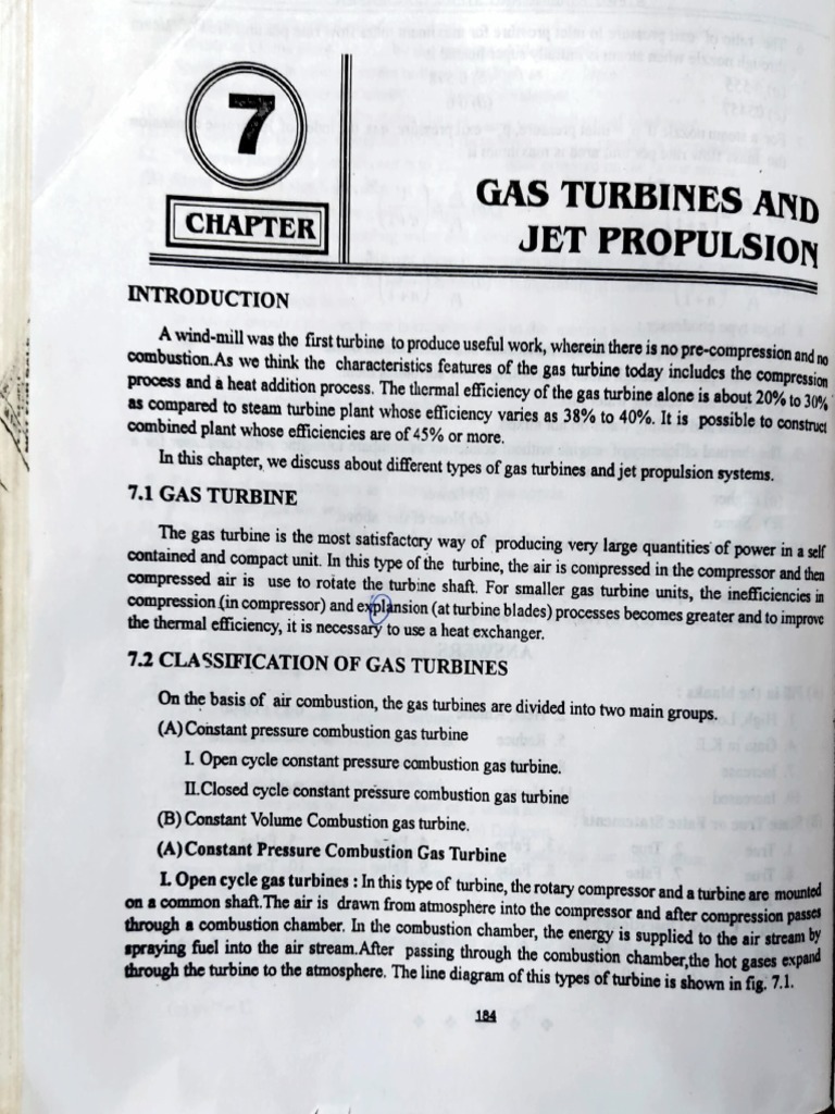 Gas Turbine Notes | PDF | Gas Turbine | Jet Engine