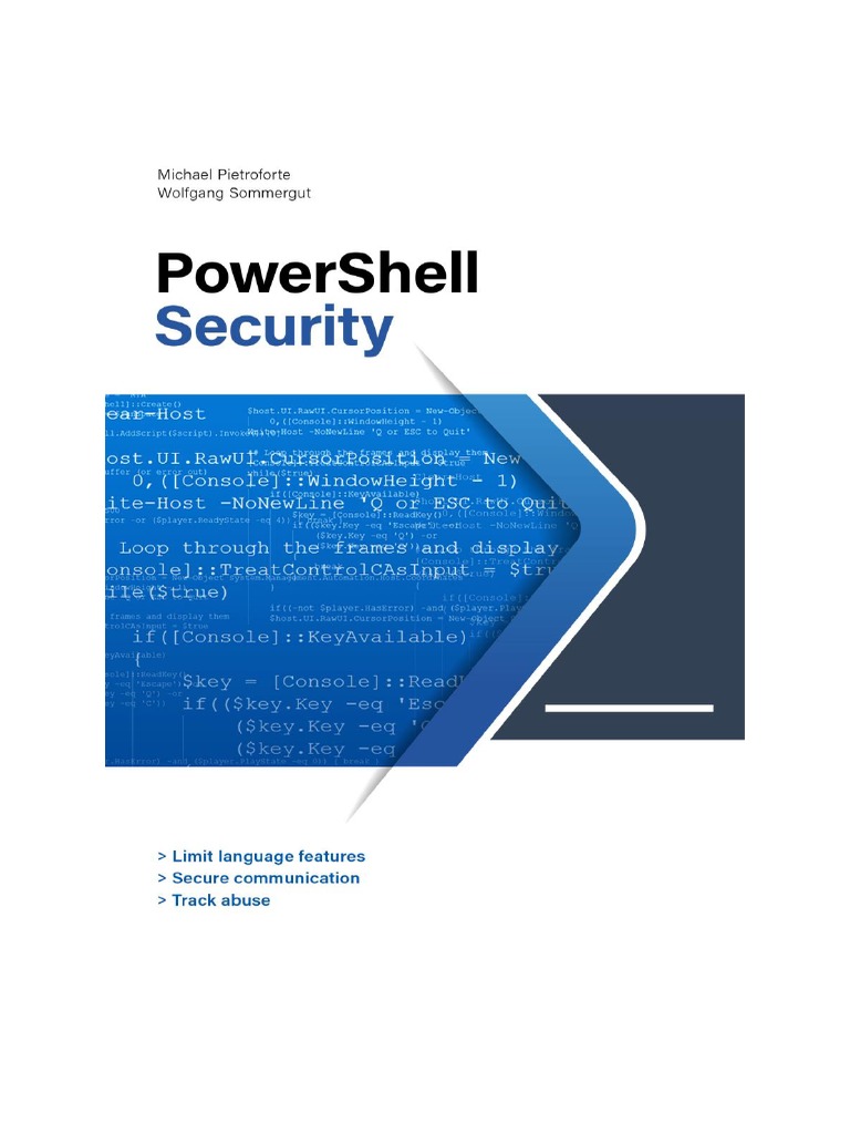 PowerShell Security Ebook | PDF | Secure Shell | Public Key Certificate