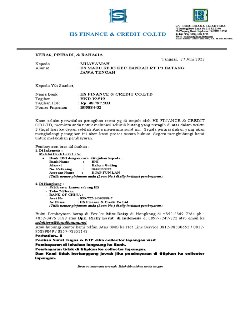 2706-4 - Surat Tagihan HEISEI | PDF