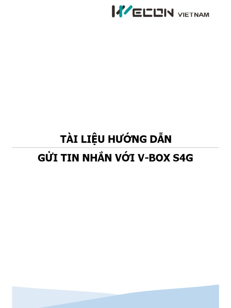 V-Box 4G Send SMS V1.0 | PDF