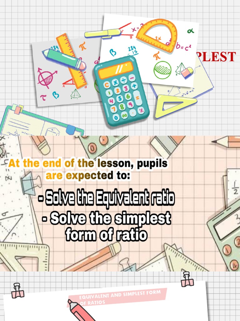 Equivalent Ratios and Simplest Form | PDF | Foreign Language Studies
