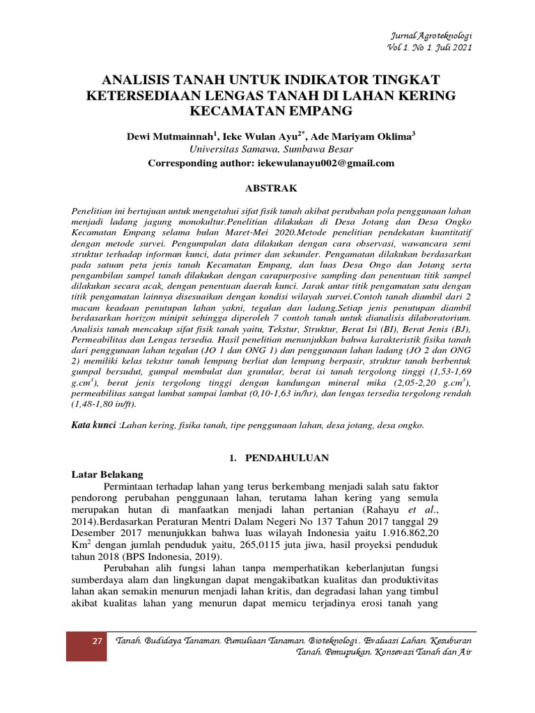 Jurnal - Lempung Berliat Komplit | PDF
