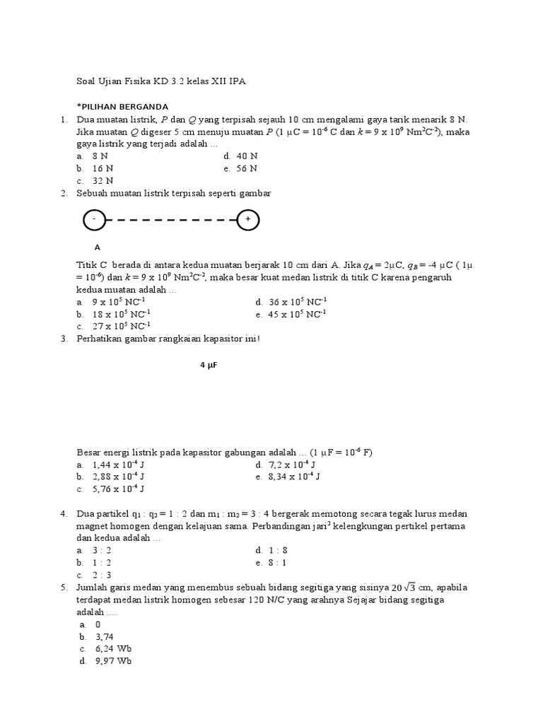 Rangga - Soal Ujian Fisika KD 3.2 | PDF