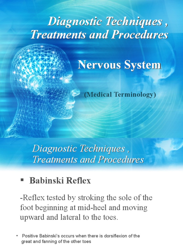Diagnostic Techniques, Treatments and Procedures: Nervous System | PDF ...
