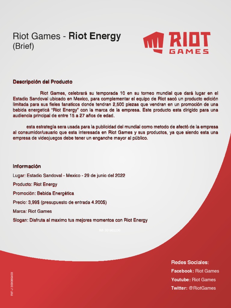 Brief Riot Games | PDF