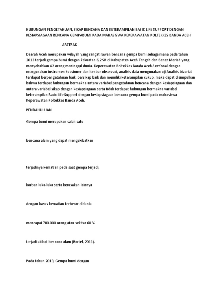 Jurnal Bencana Alam | PDF