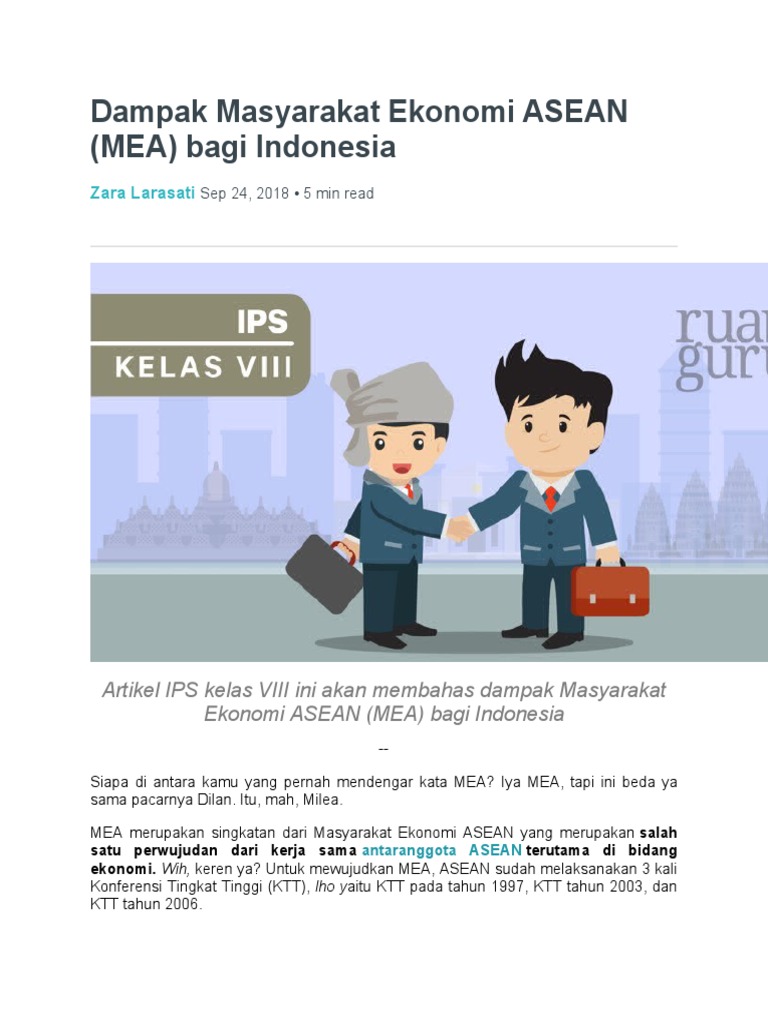 Dampak Masyarakat Ekonomi ASEAN | PDF