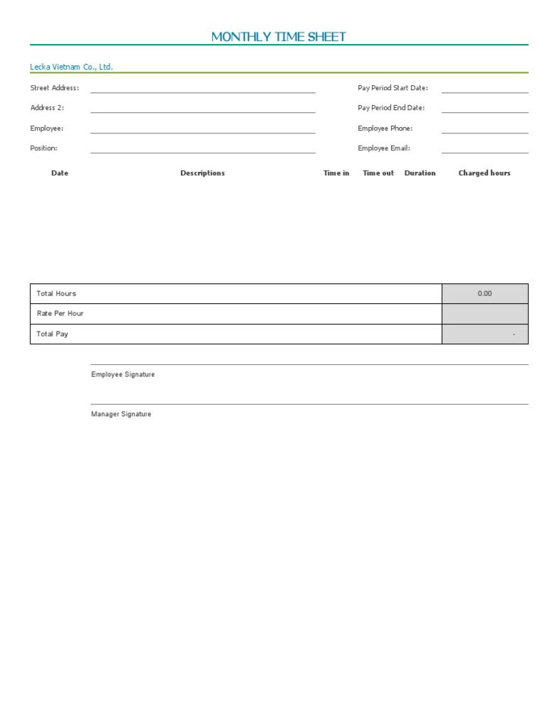 Timesheet - Template - My Anh - Mar | PDF | Finance & Money Management