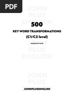 Key Word Transformations Advanced C1 | PDF