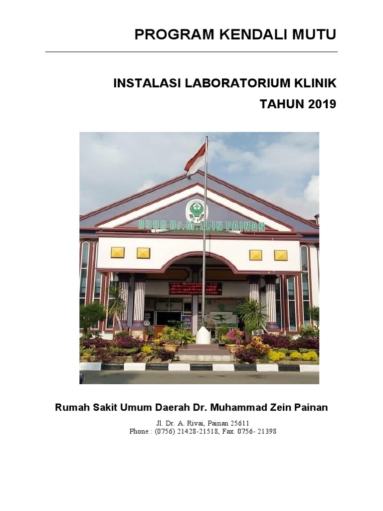 PROGRAM KENDALI MUTU Instalasi Laboratorium Klinik 2019 | PDF