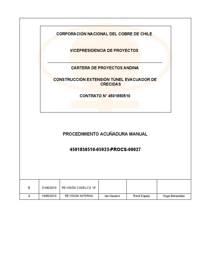 01.PTS Acuñadura Manual Revision Final | PDF | Minería | Seguridad y ...