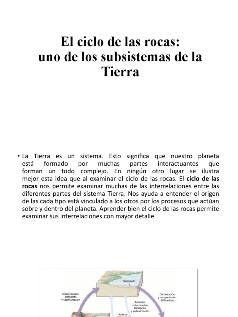 Clase 04. 1 El Ciclo de Las Rocas | PDF | Roca (geología) | Tierra