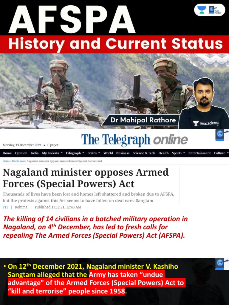 AFSPA | PDF | Government | Crime & Violence