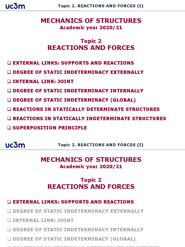Session - 2 - Reactions and Forces I | PDF | Force | Mechanics