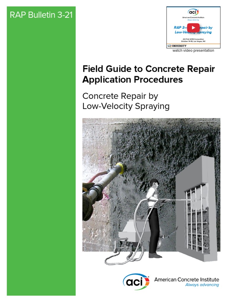 Field Guide To Concrete Repair Application Procedures: RAP Bulletin 3 ...