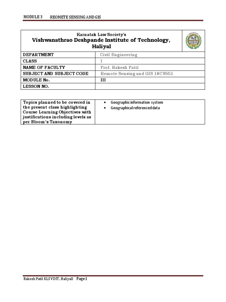 Module 3 RS GIS | PDF | Geographic Information System | Latitude