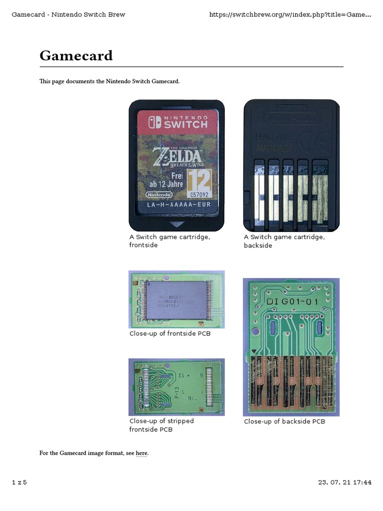 Gamecard - Nintendo Switch Brew | PDF | Electrical Engineering ...