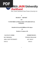 Bcom Final Year Project | PDF | Customer Satisfaction | Sampling ...