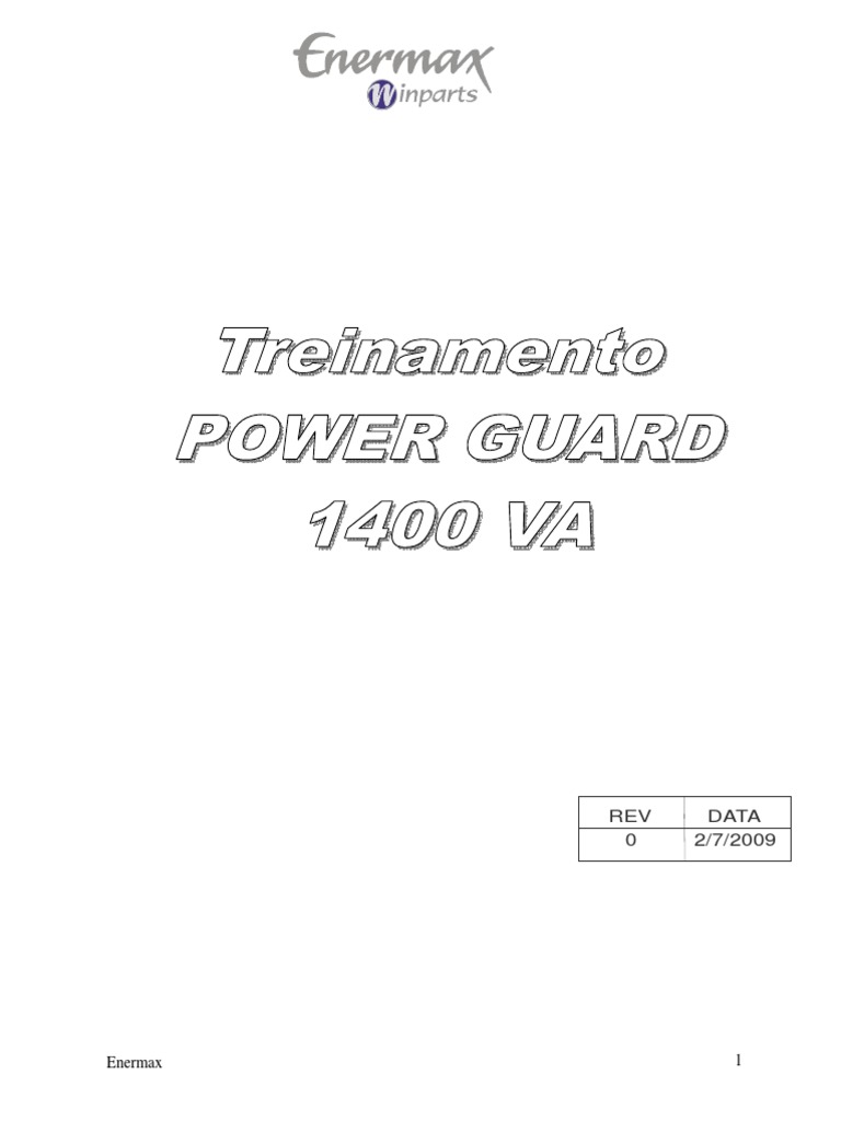 Enermax No-Break Power Guard Pg-II-1400 | PDF | Fonte de energia | Relé
