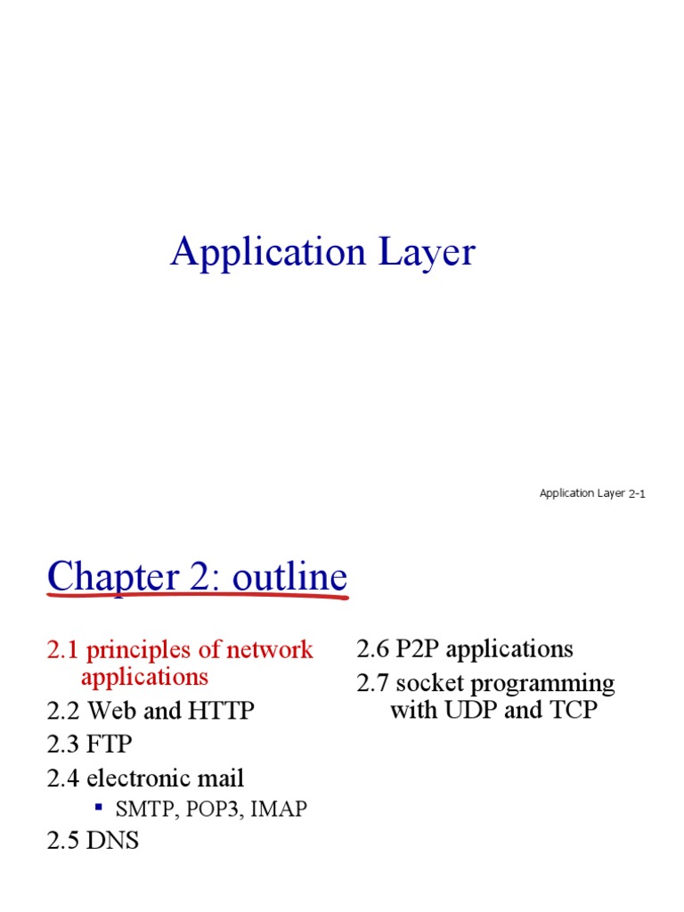 Module1-AppLayer | PDF | Hypertext Transfer Protocol | File Transfer Protocol
