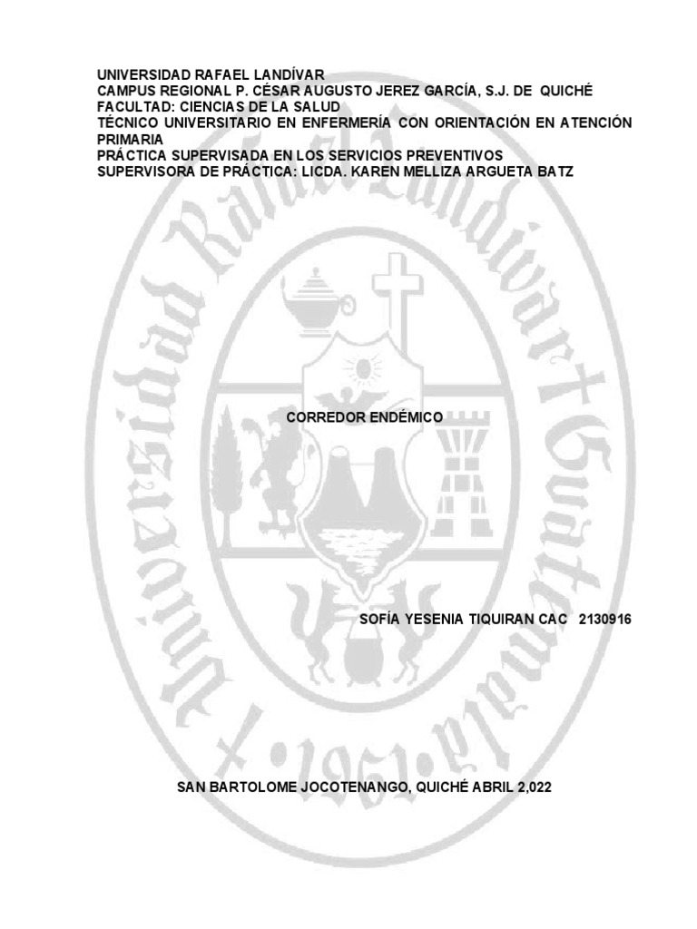 Corredor Endémico | PDF | Amamantamiento | Neumonía