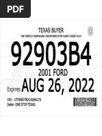 Temporary Tag Generator - 3 | PDF | Automotive Technologies | Transport ...