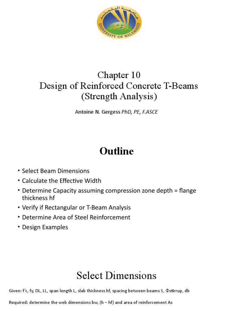 Design of Reinforced Concrete T-Beams Rev.1 | PDF | Materials | Applied ...